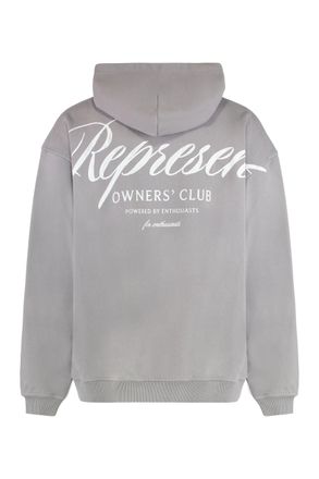 Represent Mens Hooded Sweatshirt Cotton Grey Jumpers Sweater