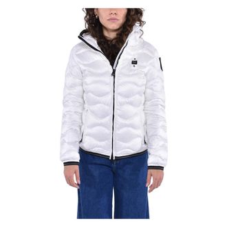 Blauer Gesteppte wasserabweisende Daunenjacke - - Jackets - Damen - Wei&szlig; - L