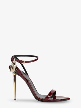 Tom Ford Patent leather sandals with iconic metal padlock - TOM FORD - gender_Woman