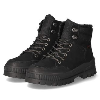 Rieker Femme W2176 Bottes &agrave; Lacets, Noir, 41 EU