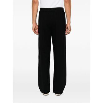 The Row Cotton Cashmere Trousers - Black