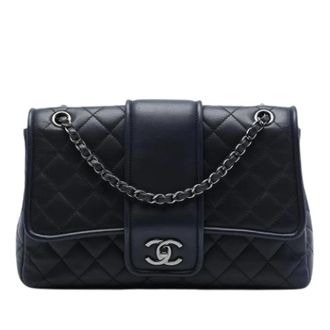 Chanel Pre-owned Sac &Eacute;l&eacute;gance Chic &agrave; Rabat - Femme - Pre-owned - Bleu - Taille: ONE Size
