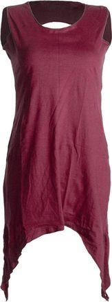 vishes Zipfelkleid Zipfeliges Elfenkleid mit rundem R&uuml;ckenausschnitt Boho, Hippiem, Goa Tunika