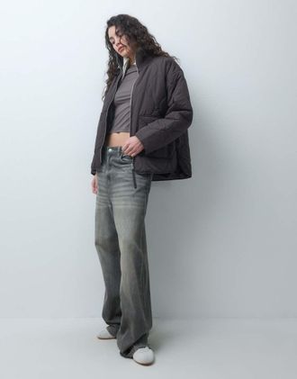 Jack & Jones Serena veste matelass&eacute;e &agrave; col montant marron