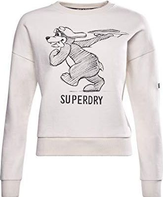 Superdry Sweat-Shirt Militaire Narrative pour Femme., Bone Nordique., 42