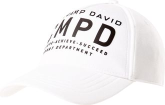 Camp David Herren Base Cap aus Interlock mit Logo Design Opticwhite, None