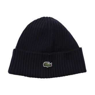 Lacoste Klassische Rippstrickm&uuml;tze f&uuml;r den Alltag - - Accessories - Herren - Blau - ONE SIZE