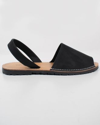 Will&rsquo;s Vegan Store Damen vegan Flache Sandalen Schwarz