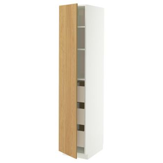 IKEA METOD / MAXIMERA Hochschrank m Schubladen