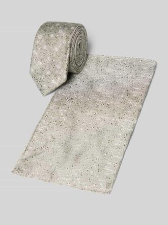 Roy Robson Krawatte im Set mit Einstecktuch