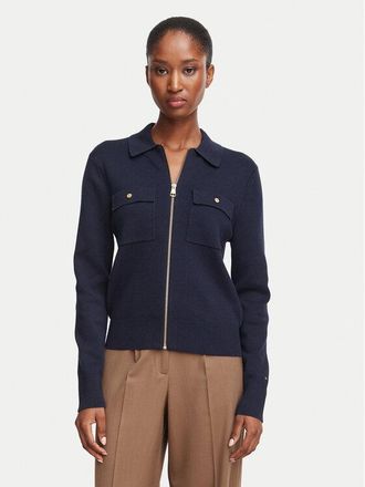 Tommy Hilfiger Strickjacke WW0WW51415 Dunkelblau Regular Fit
