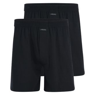 Ammann 2er Pack Boxer Shorts mit Eingriff Boxershorts Pants schwarz (12 / 5XL, schwarz)