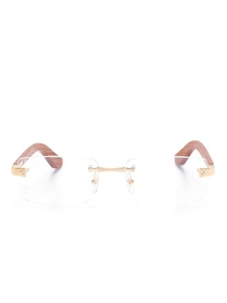 Cartier lunettes de vue Santos De Cartier - Marron