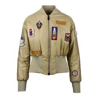 Peuterey Brabazon Bomber Jacket - Femme - Vestes - Beige - Taille: 38 FR