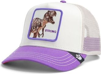 Goorin Brothers The Strong Dino A-Frame Trucker Cap Blanc Violet
