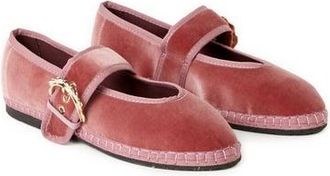 Flabelus Ballerines à boucle en coton mélangé