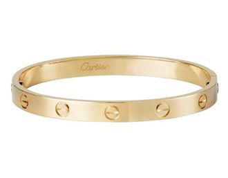 Cartier Yellow Gold Love Bracelet Size 16
