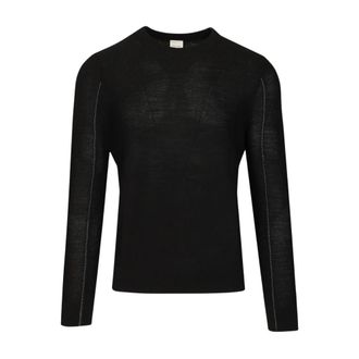 Paul Smith Merino-Woll-Pullover mit Rundhalsausschnitt - - Knitwear - Herren - Schwarzk - S