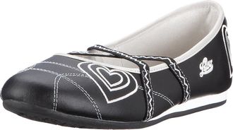 Lico Gina 250571, Damen Ballerinas, schwarz, (schwarz-silber), EU 40