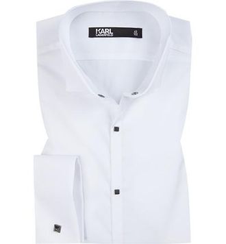 Karl Lagerfeld Herren Smokinghemd weiß