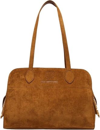 Love Moschino Femme, Sacs, Brun, Taille: ONE Size Hide Shoulder Bag