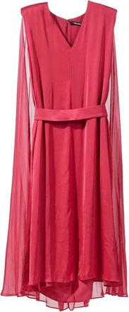 Karl Lagerfeld Femme, Robes, Rouge, Taille: 38 FR Midi Ceremony Cape Dress