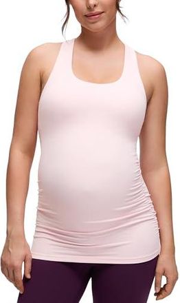 CRZ YOGA Butterluxe Aux Femmes Dos Nageur Maternit&eacute; R&eacute;servoir Haut Ruch&eacute; Grossesse Rembourr&eacute; Yoga Haut Rose Fraise 42