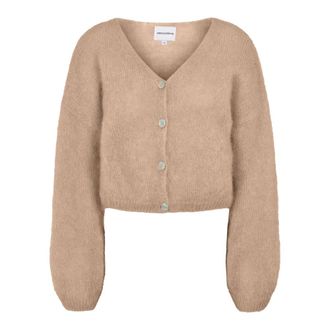 Americandreams Americandreams, Femme, Pulls, Brun, Taille: 40 FR Cornelia Cropped Cardigan