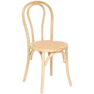 Atmosphera Bistrostuhl Drevo Ulme Leinen Atmosphera cr&eacute;ateur dint&eacute;rieur
