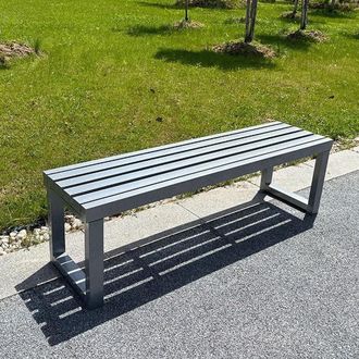 Generic Gartenbank Metall Wetterfest Sitzbank für Sitzer, Gartenmöbel bis 400kg belastbar, für Garten, Balkon, Terrasse, Außenbereich,N(Size:150 * 40 * 45cm,C