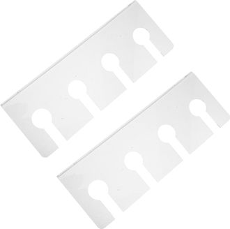 Healifty Weinglashalter aus Klaren Acryl 2 St&uuml;ck f&uuml;r Wandbefestigung und Schrankmontage zur Schutz und Ordnung von Stielgl&auml;sern in K&uuml;che und Esszimmer