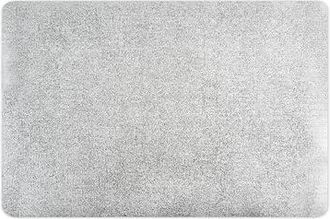 Excelsa Platinum Set mit 6 rechteckigen Tischsets, PVC-Kunststoff, 43 x 30 cm, Silber