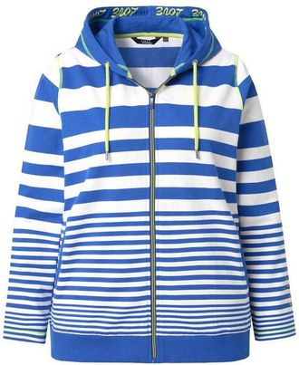 Ulla Popken Sweatjacke Hoodie-Jacke Ziern&auml;hte LOVE Kapuze