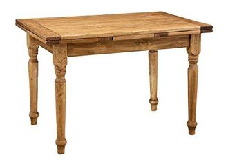 Biscottini International Esstisch ausziehbar Made in Italy 120x80 cm | Esstisch Holz massiv | Küchentisch ausziehbar