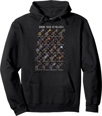 Disney Kingdom Hearts Know Your Keyblade Pullover Hoodie