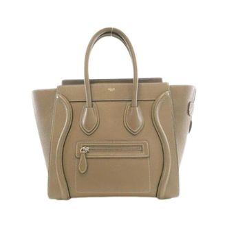 Celine Pre-owned Micro Luggage Calf Handbag - - Pre-owned - Damen - Grau - ONE SIZE