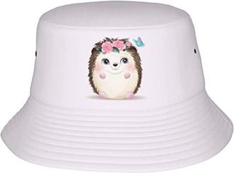 Generic Mode Chapeau Bob Adorable Petit hérisson Chapeaux de Soleil de Plage Anti-UV Bonnet de Soleil pour Hommes Filles Plage