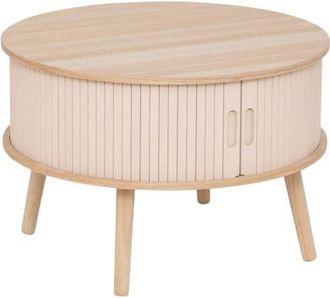 Atmosphera Atmosphera - Table Basse 2 Portes nysos Beige 60x60x40,7cm
