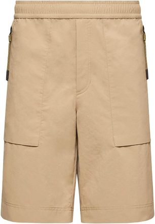 Moncler Moncler Technical Froiss&eacute; Shorts, Men, Beige, Size: M