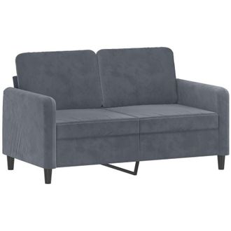 vidaXL vidaXL 2-Sitzer-Sofa Dunkelgrau 120 cm Samt