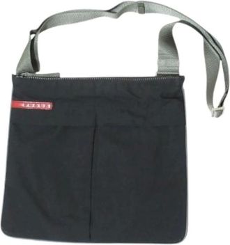 Prada unisex, Pre-owned, Noir, Taille: ONE Size Sac bandouli&egrave;re en nylon Pre-owned
