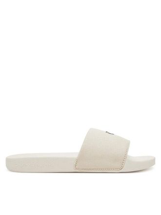 Calvin Klein Jeans Pantoletten Slide Monogram Hardware YW0YW01713 &Eacute;cru