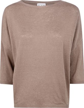 Maryya Linen & Cotton Oversized T-Shirt