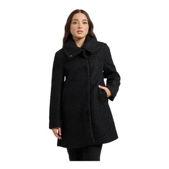 Yes-Zee YES Zee, Femme, Manteaux, Noir, Taille: 44 FR Manteau Crois&eacute;