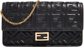 Fendi Crossbody Bags - Wallet On Chain Baguette - Gr. unisize - in Schwarz - f&uuml;r Damen
