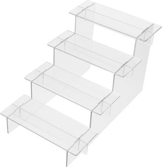 Valiclud Transparenter Acryl Display Riser Organizer Stabiler Parfüm Figurenständer Vielseitiges Sammlermodell Aufbewahrungsregal Glatte Oberfläche Platzsparen
