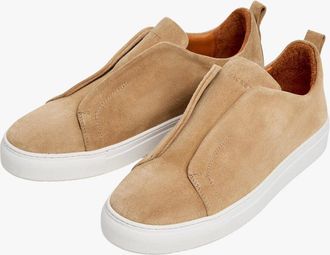 Hackett Baskets basses &agrave; enfiler en cuir daim