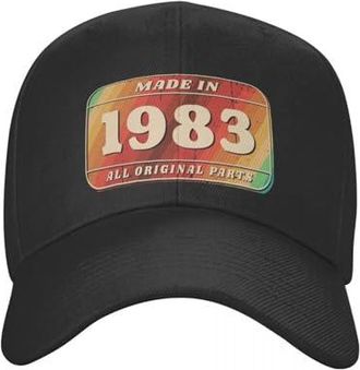 Generic Casquette de baseball personnalis&eacute;e fabriqu&eacute;e en 1983, casquette de baseball danniversaire pour homme et femme, chapeau de camionneur respirant, cadea