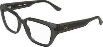 Lacoste L4014 035 Lunettes transparentes pour femme Gris fonc&eacute; 55/17/145