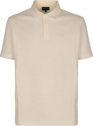 Emporio Armani Homme, Tops, Beige, Taille: 2XL Polo en coton